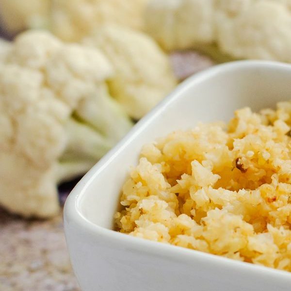 Cheesy Cauliflower Rice Risotto-Actionable Wellness